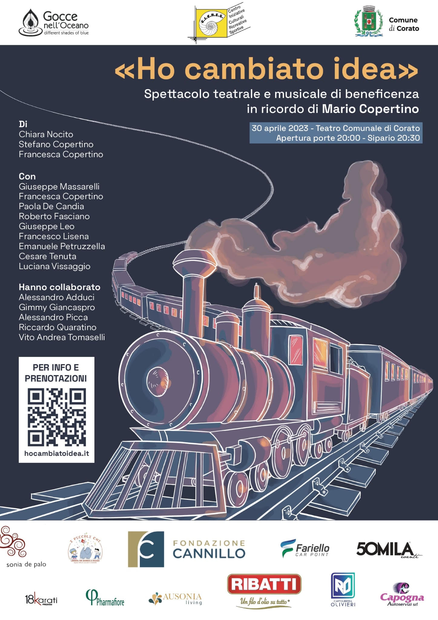 FONDAZIONE CANNILLO SOSTIENE LO SPETTACOLO DI BENEFICENZA IN RICORDO DI ...